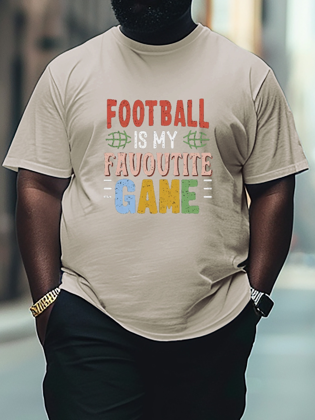 Football Favorite Game Print T shirt Men Trendy Short Sleeve - Temu Ireland