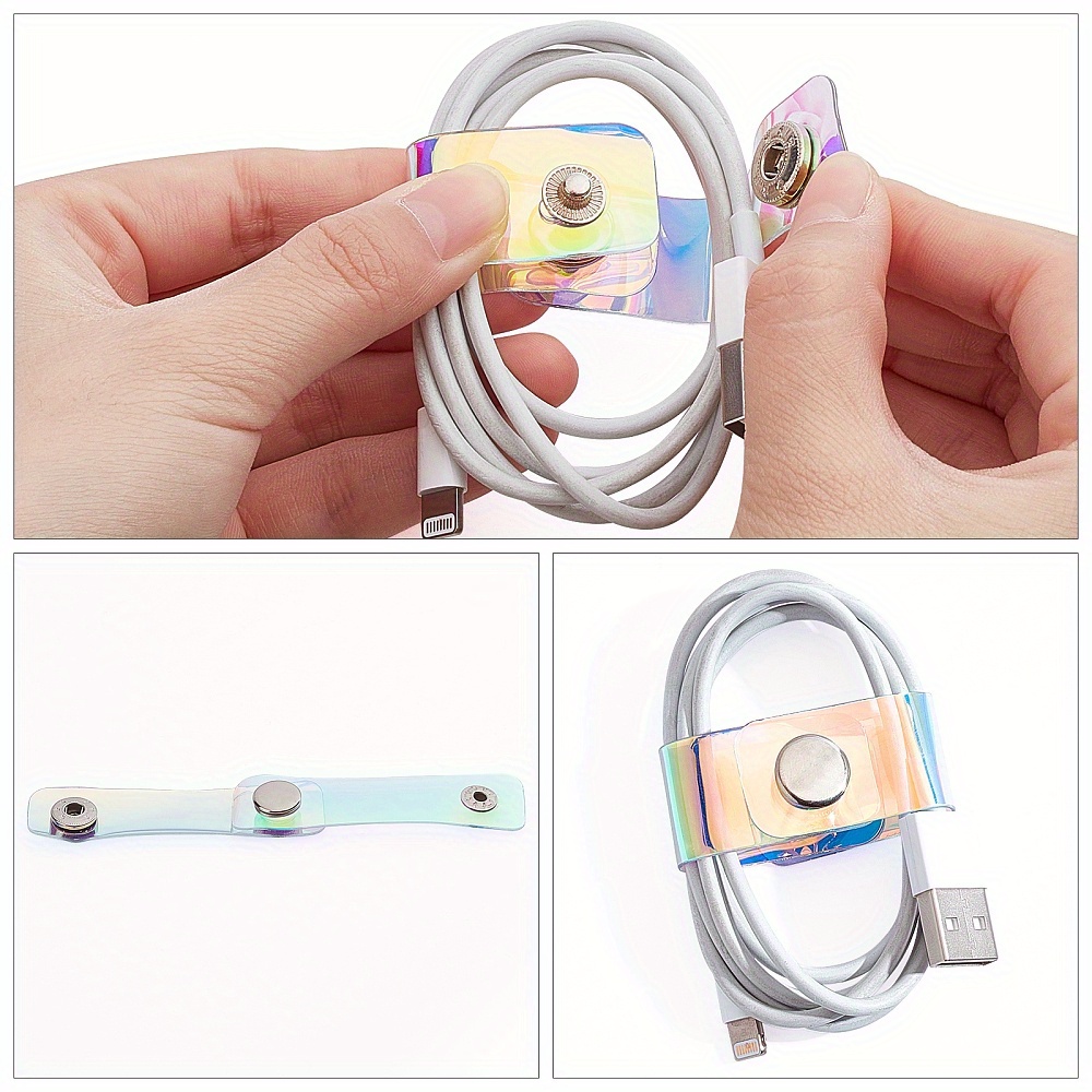 Hologram Clear Cable Strap Tie Plastic Reusable Organizer - Temu Canada