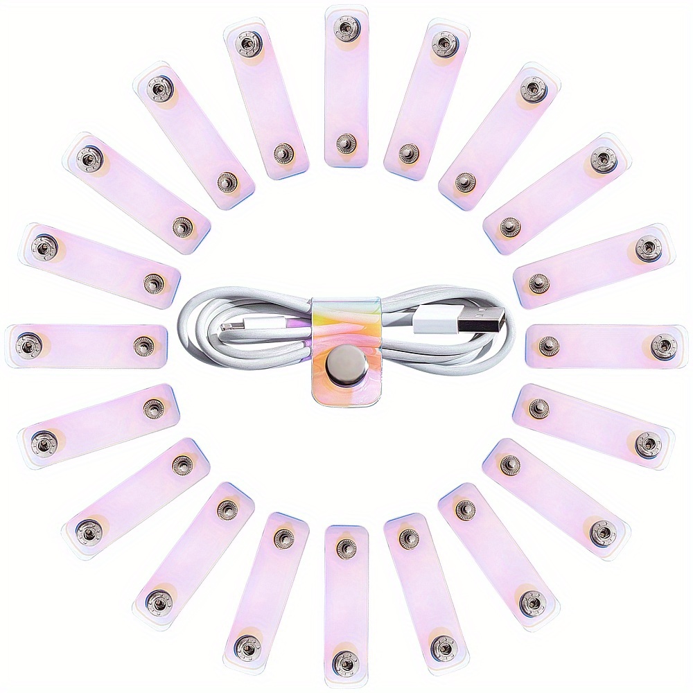 Hologram Clear Cable Strap Tie Plastic Reusable Organizer - Temu Canada