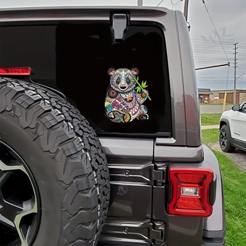 panda vinyl car sticker decal eating bamboo cars motorcycles - Temu ...