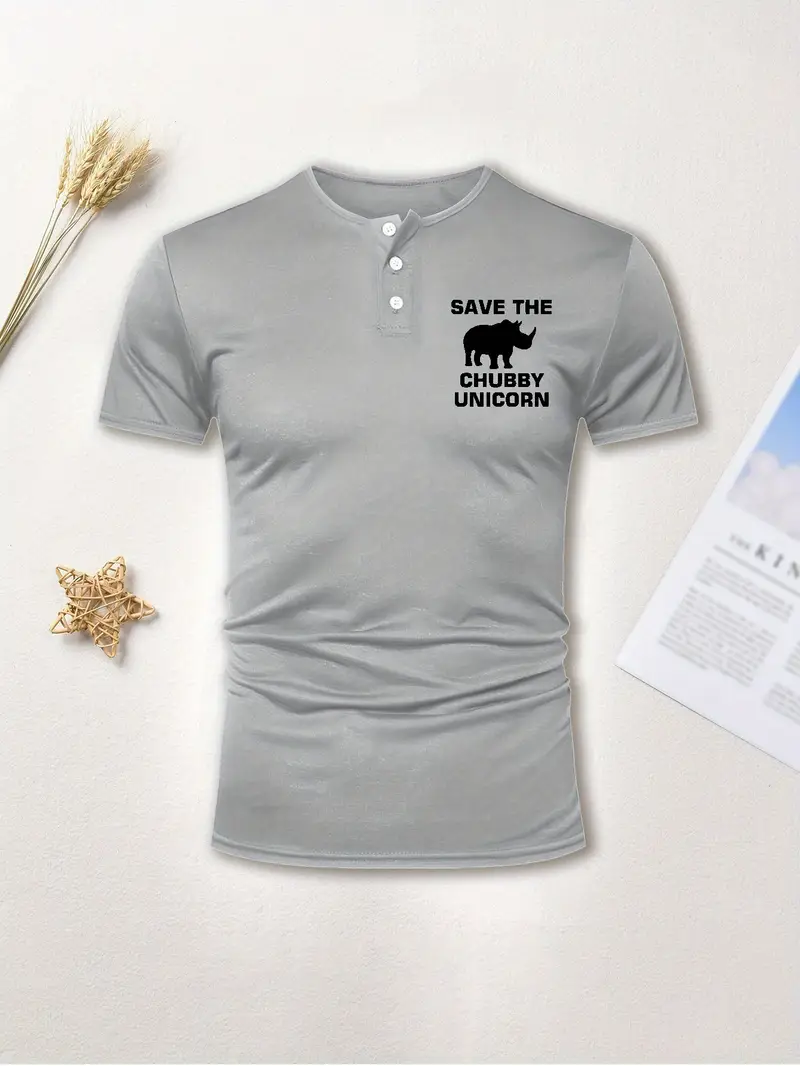 Plus Size Mens Graphic Print Henley Shirt Casual Temu Australia