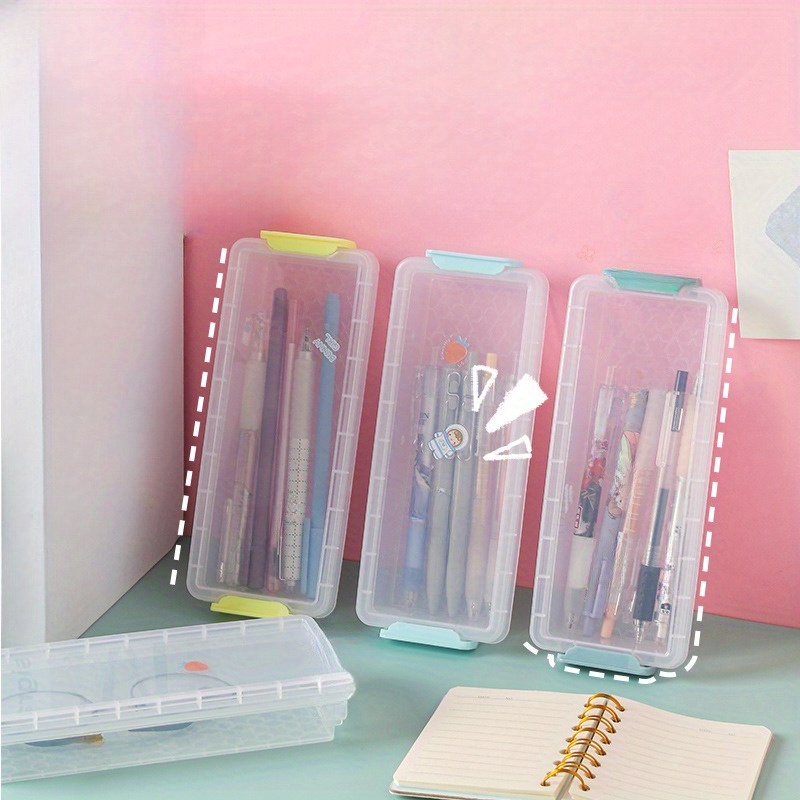 Creative Double Layers Pencil Box Big Pen Case Organize - Temu Philippines