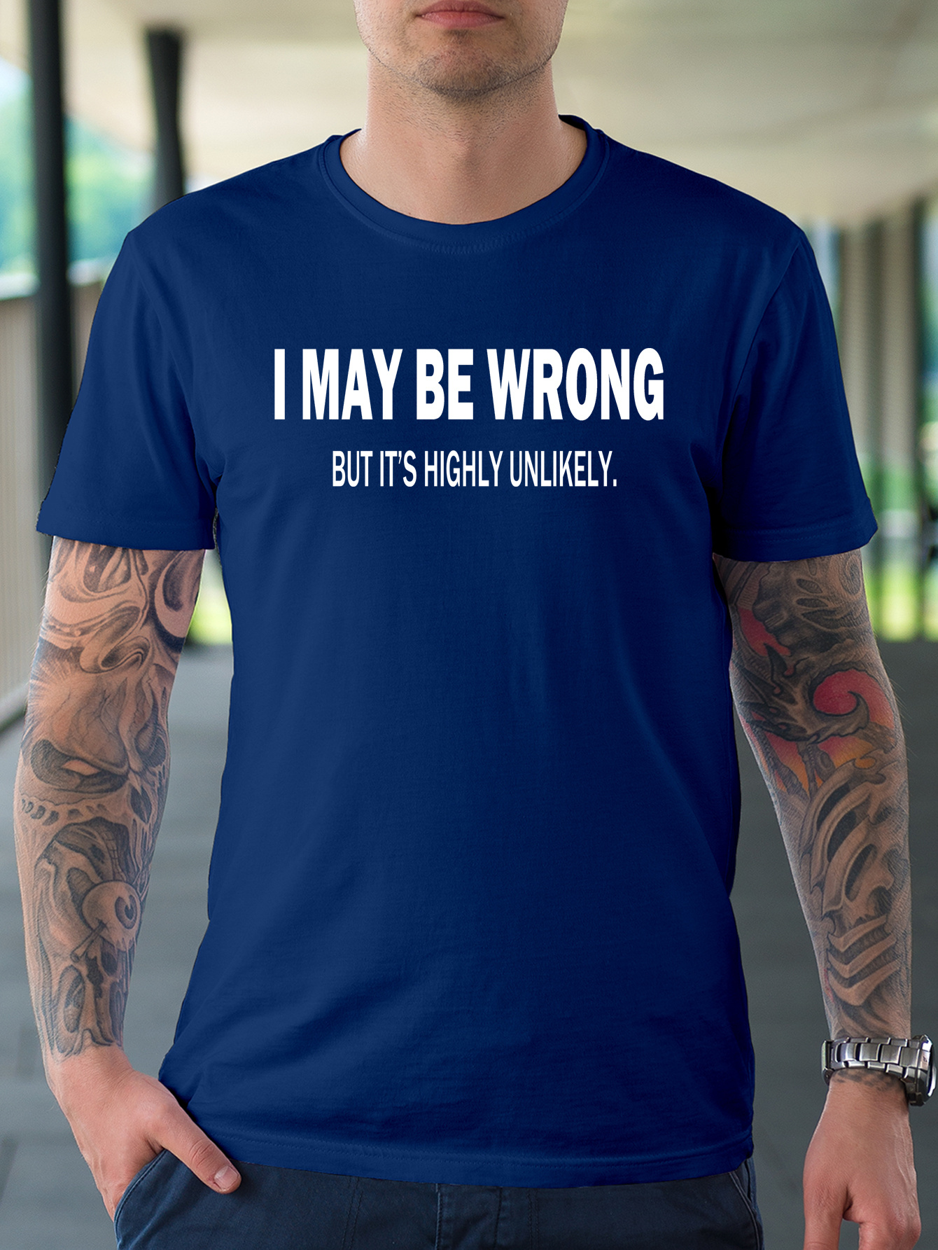 Maybe Wrong Graphic Men's Short Sleeve T shirt Comfy - Temu Philippines
