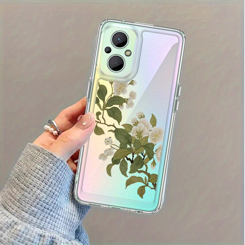 Beautiful Flower Painted Pattern Soft Transparent Phone Case - Temu ...