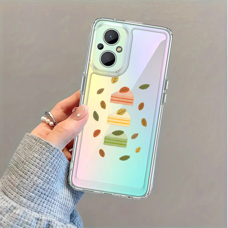 Small Cake Painted Pattern Shockproof Soft Transparent Phone - Temu New ...