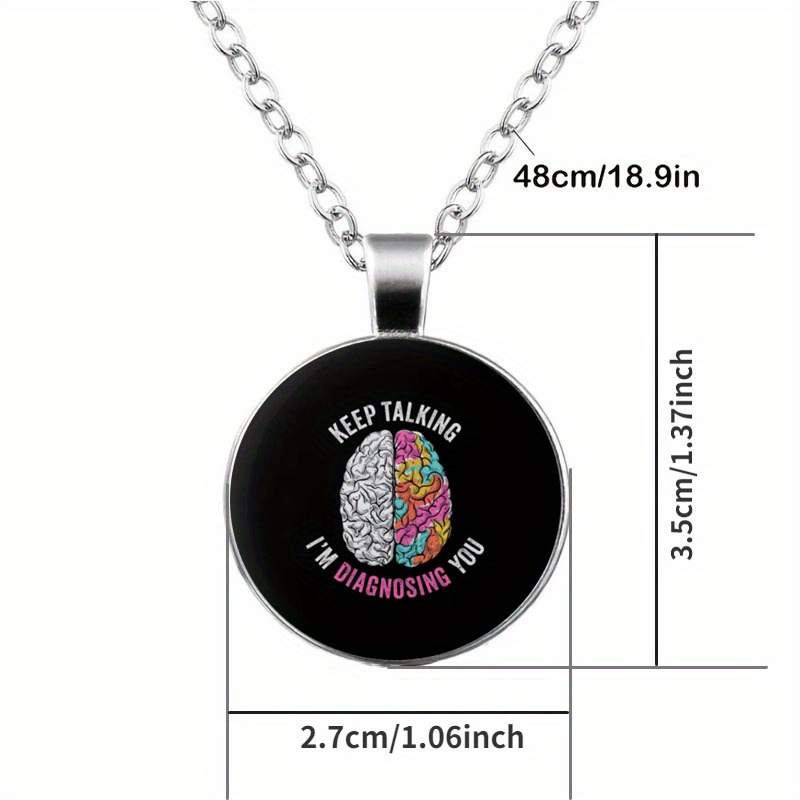 colorful brain flower on a black background keychain and necklace for ...
