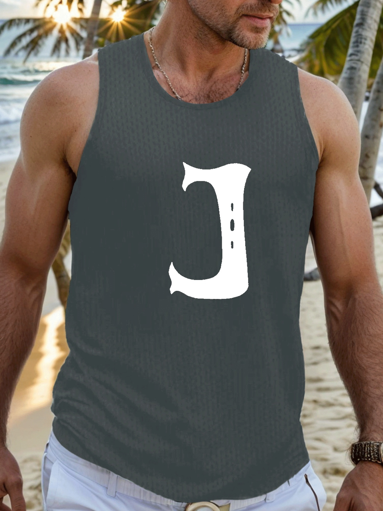 Plus Size Letter J Print Casual Tank Top Quick Dry - Temu Philippines