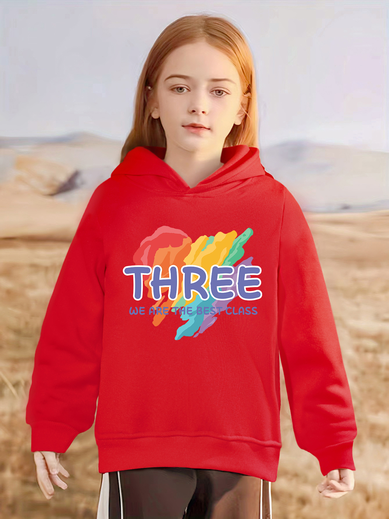 Background Print Three Best Class Rainbow Color Girls Chic - Temu ...