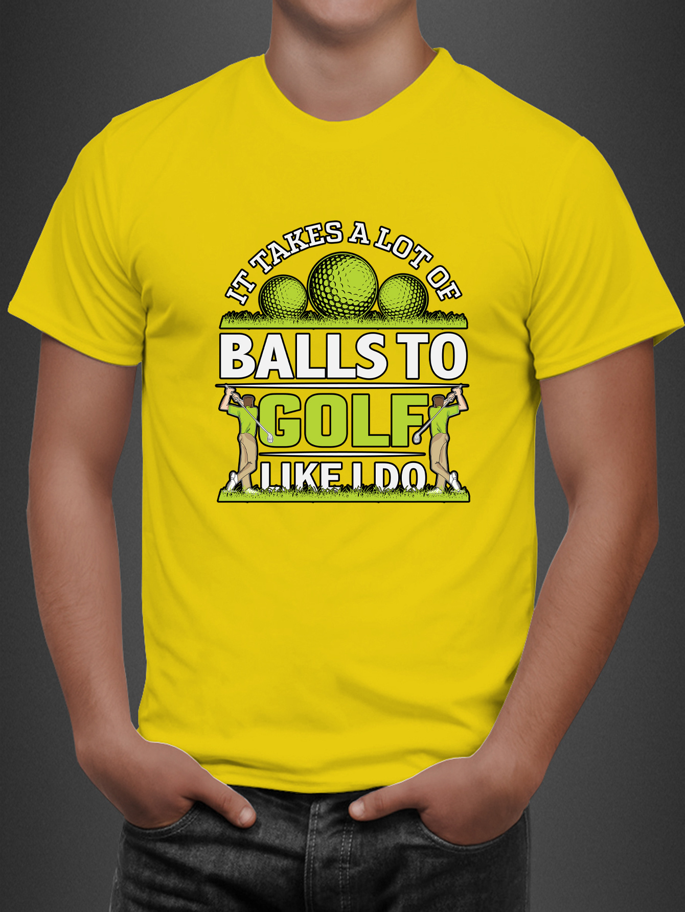 Plus Size Men's T shirt Balls Golf Print Short Sleeve Summer - Temu Canada