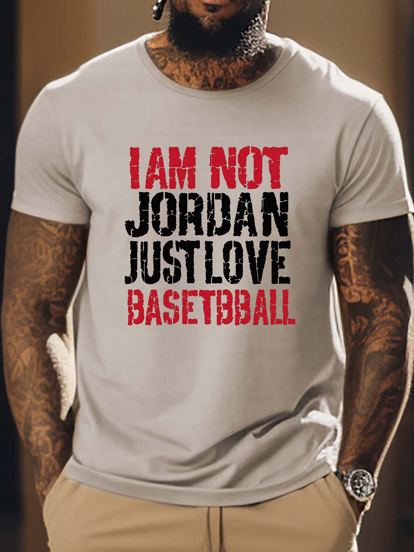Love Basketball Print Men's Short Sleeve T shirts Comfy - Temu Canada