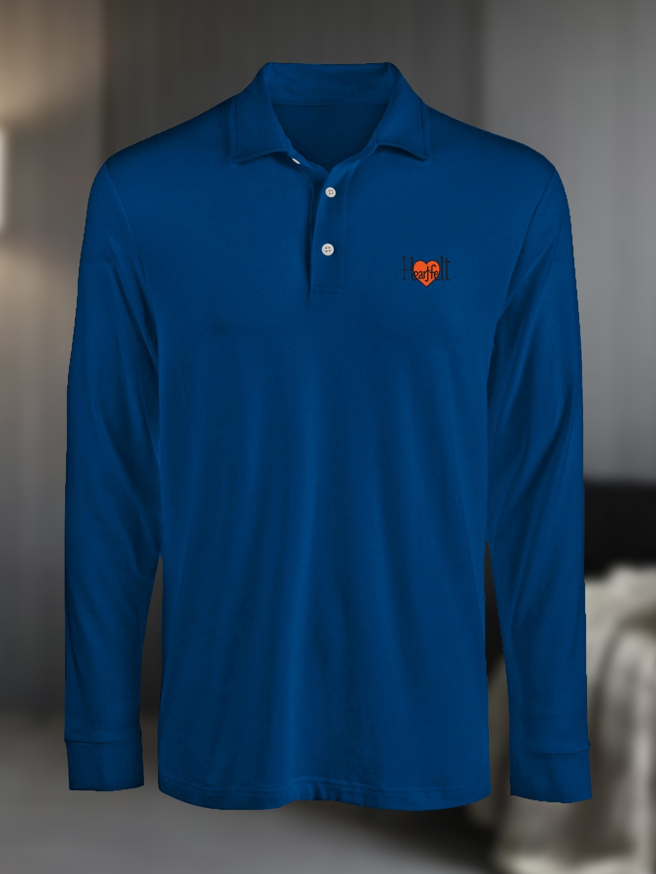 Plus Size Men's "heartfelt" Graphic Print Golf Shirt Spring - Temu New ...