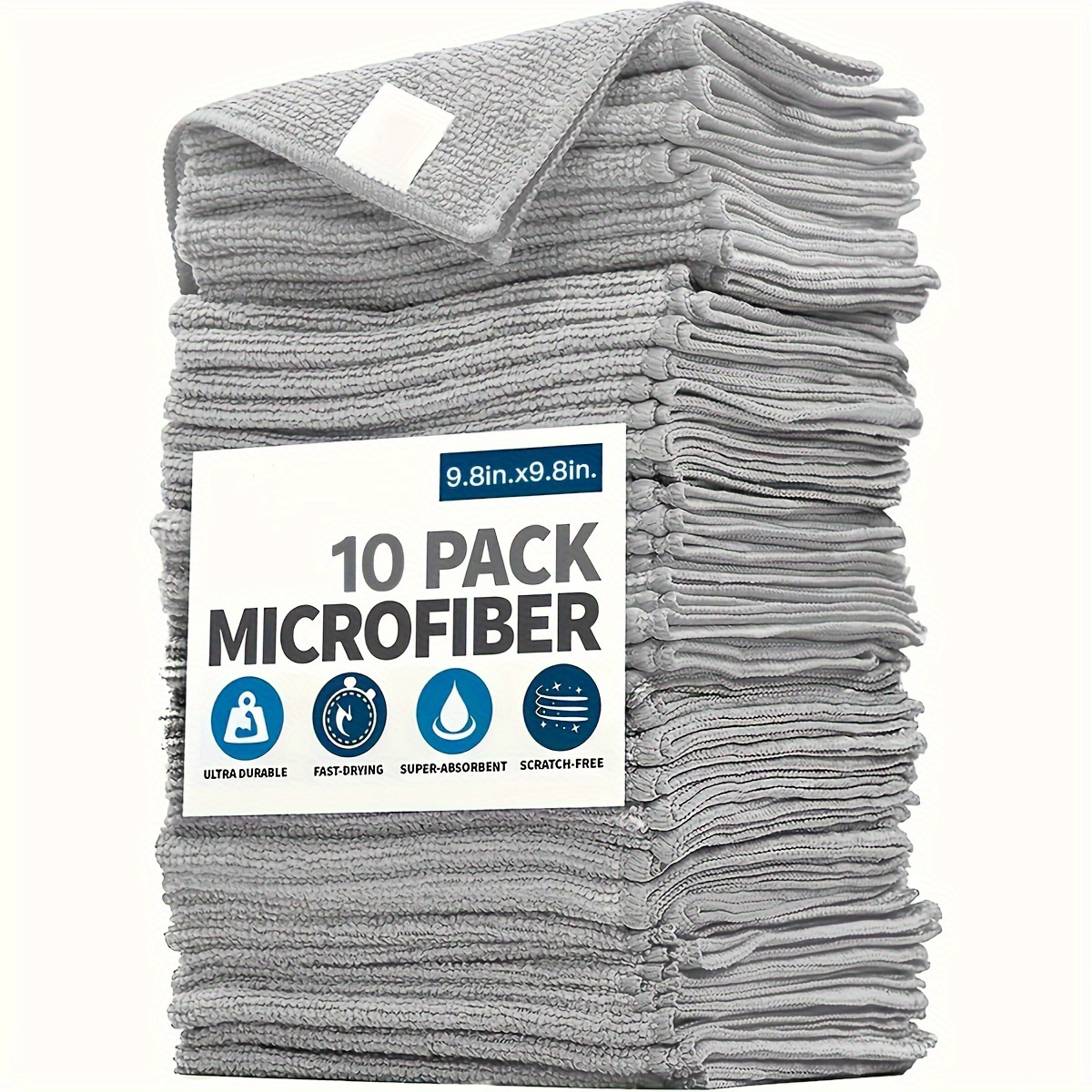 Kitchen Towel Gray Cleaning Cloth Set - Temu