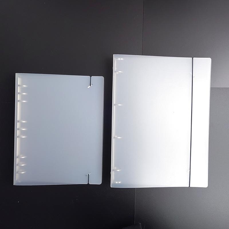 1pc B5/a4/a5/a6 Circular Ring Binder/transparent Frosted Plastic Binder ...
