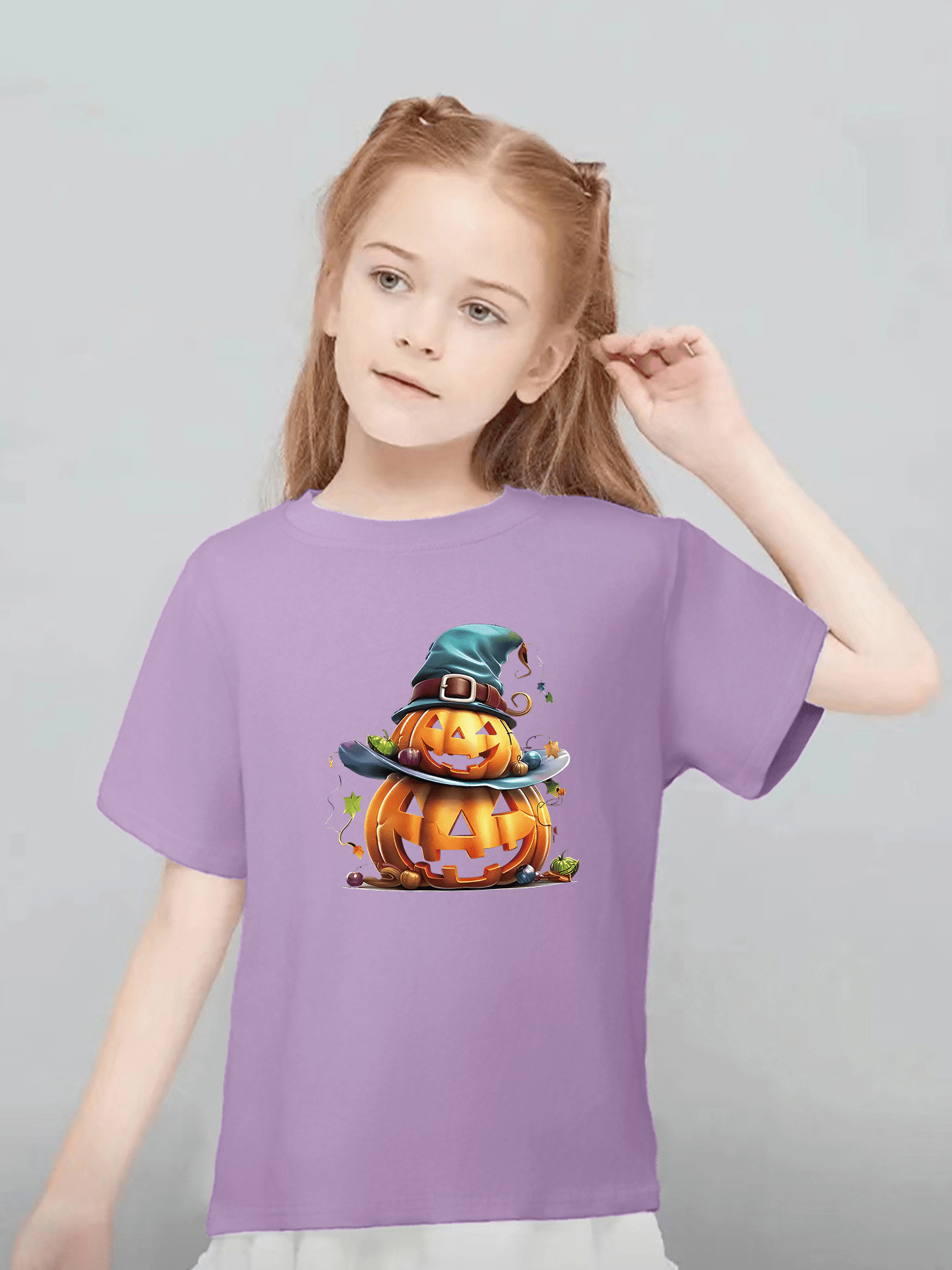 Grafisk Tryk Af En Tegneseriegræskar Med Hat Pigerens - Temu Denmark