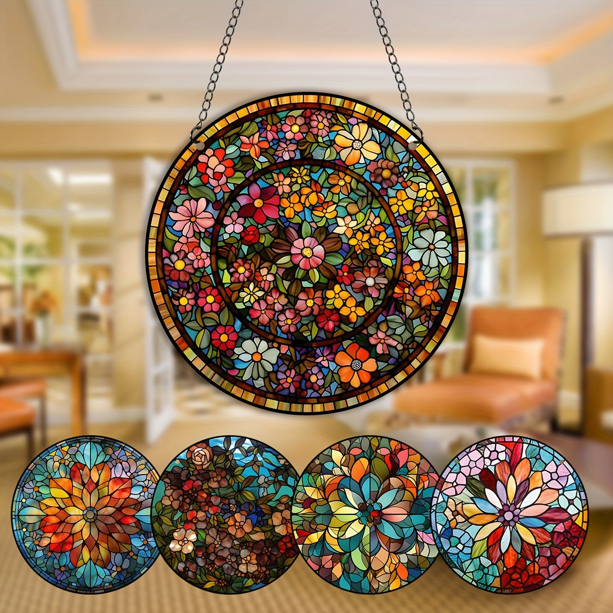 Mandala Suncatcher Windows Doors Room Home Decoration - Temu Canada