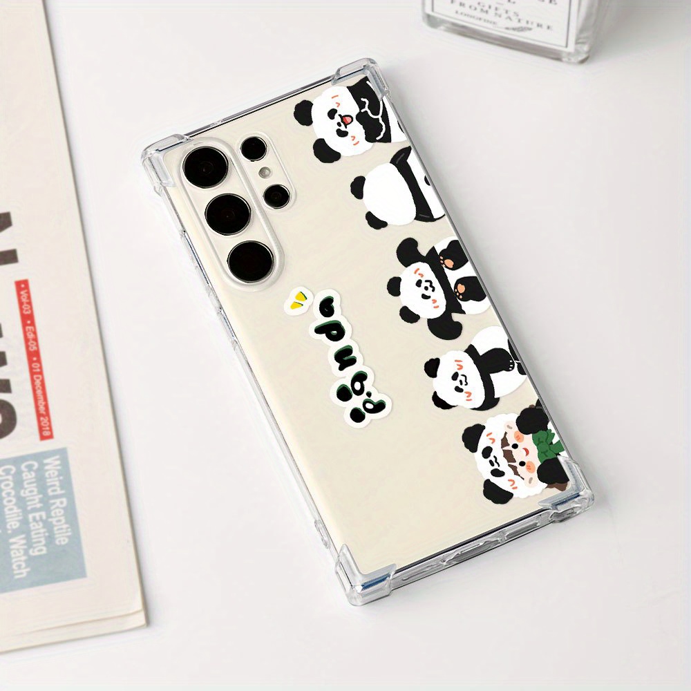Cute Panda Graphic Protective Phone Case Samsung Galaxy S24 - Temu Canada