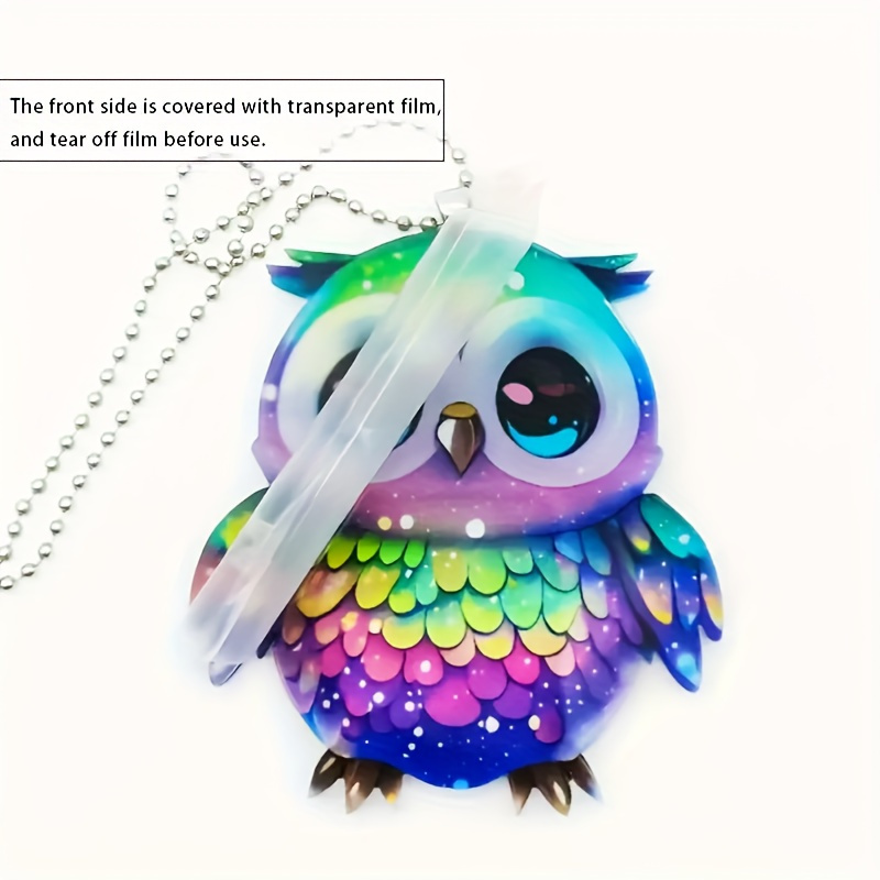 Slatki crtež sove za automobil ukrasi za jelku ukras za - Temu