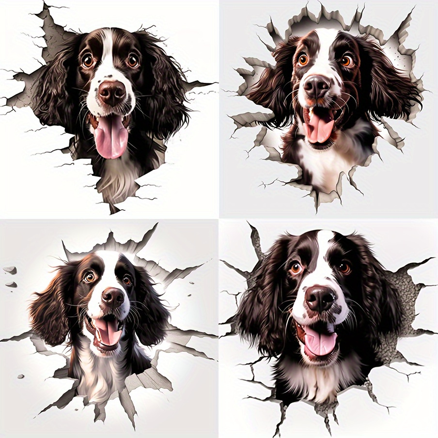 1 3d Punctured Springer Car Stickers Scratch Blocking - Temu Canada