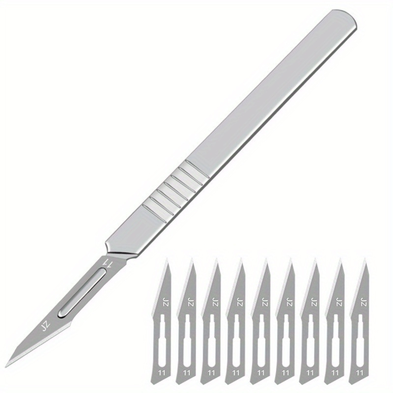scalpel handles sharp carbon steel blades carving Temu