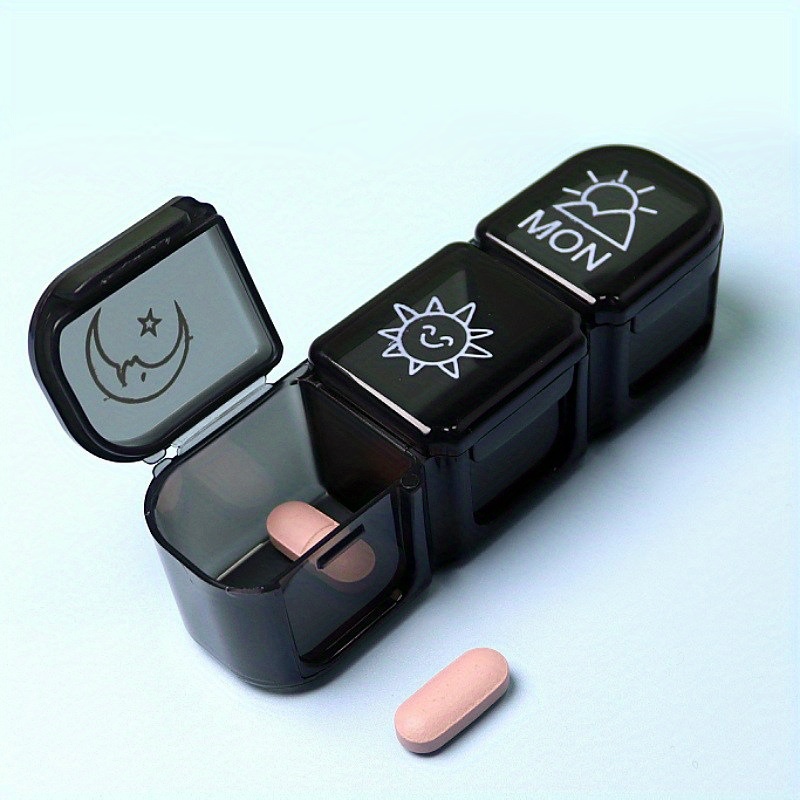 Mini Pill Box Portable Sealed Moisture proof Seven day Week - Temu Canada