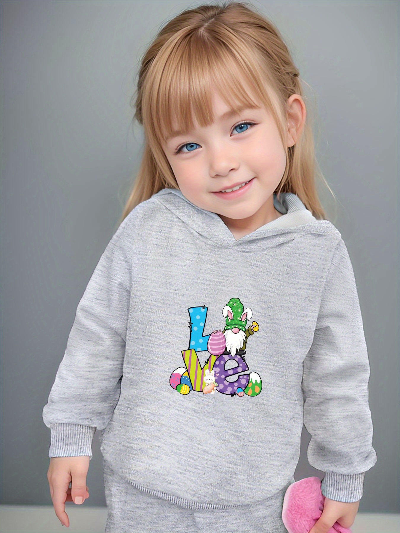 Love Anime Gnome Eggs Graphic Print Baby Girls' Hooded - Temu New Zealand