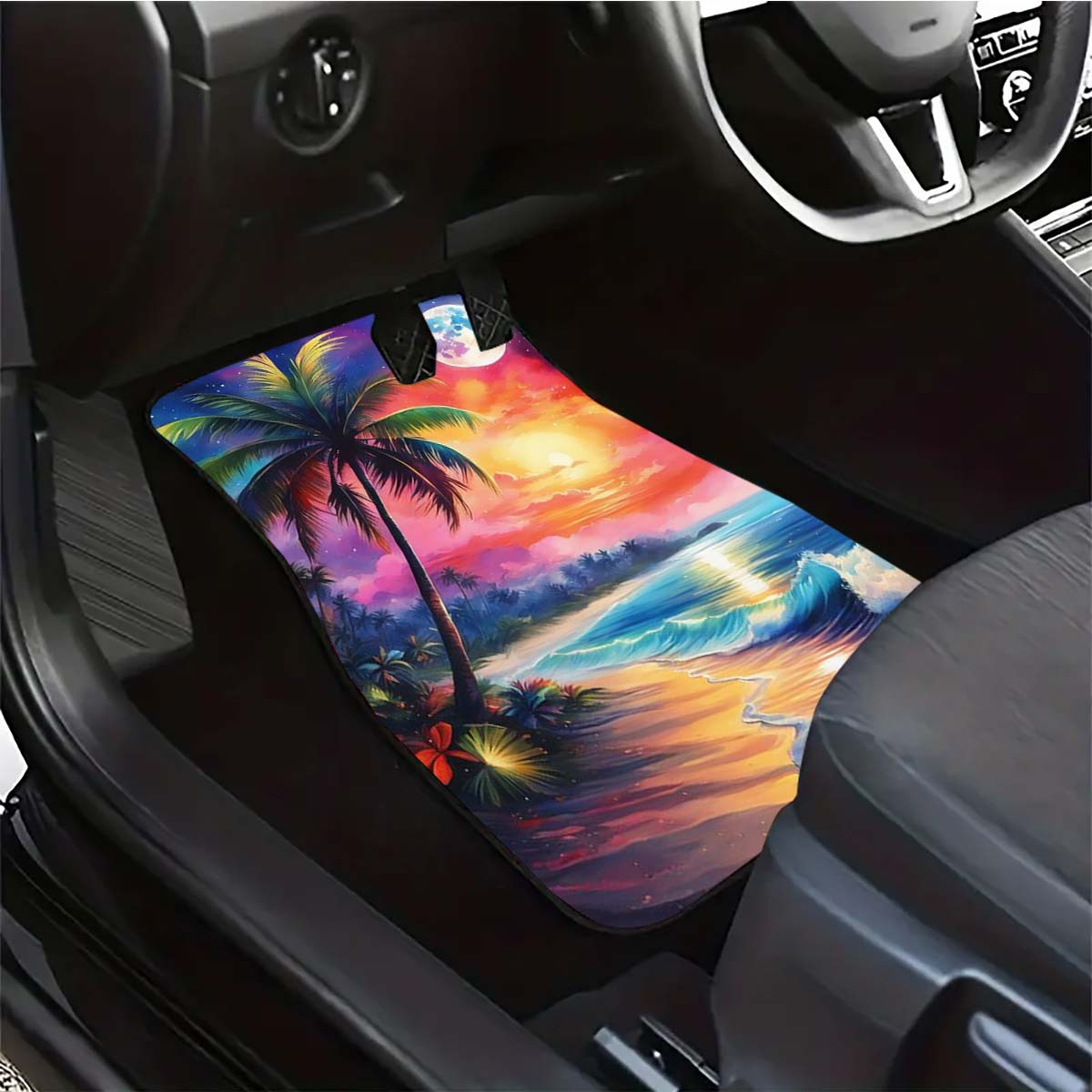 Summer Style Beach Pattern Fashion Car Floor Mats Car Front/ - Temu Canada