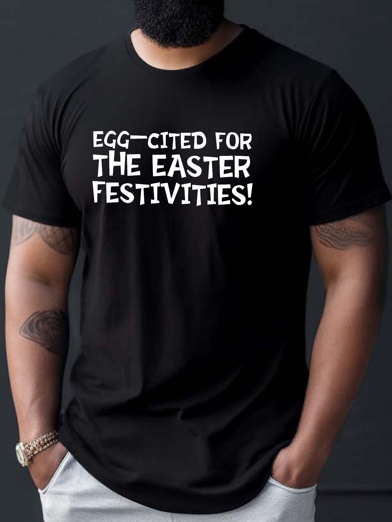 Easter Festivities Print Short Sleeve T shirt Casual Crew - Temu Australia