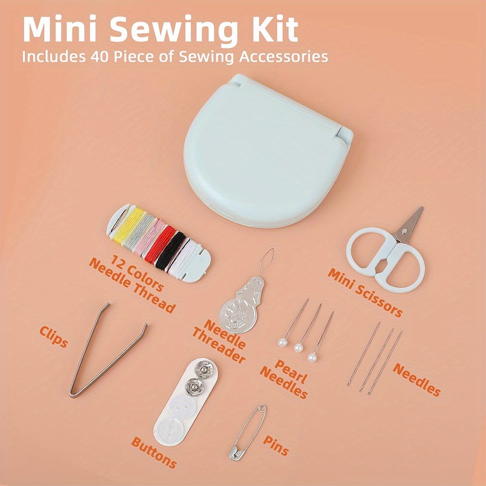 Mini Portable Small Sewing Box Travel Household Sewing Kit - Temu Ireland