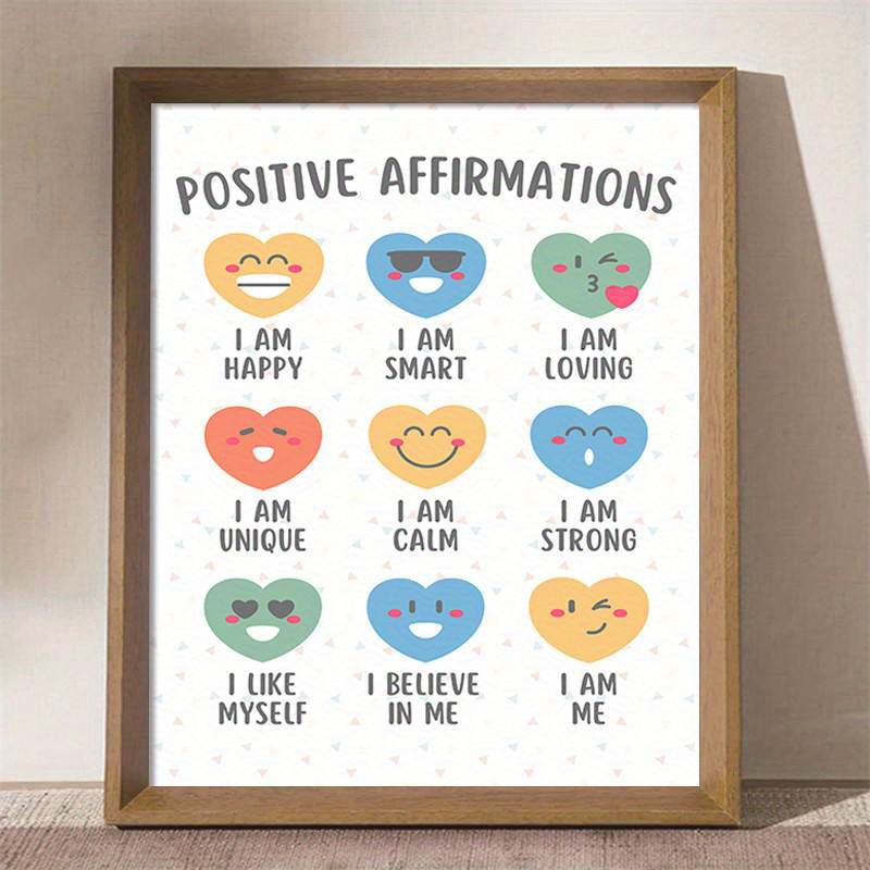 Positive Affirmations Calming Corner Posters Mental Health - Temu