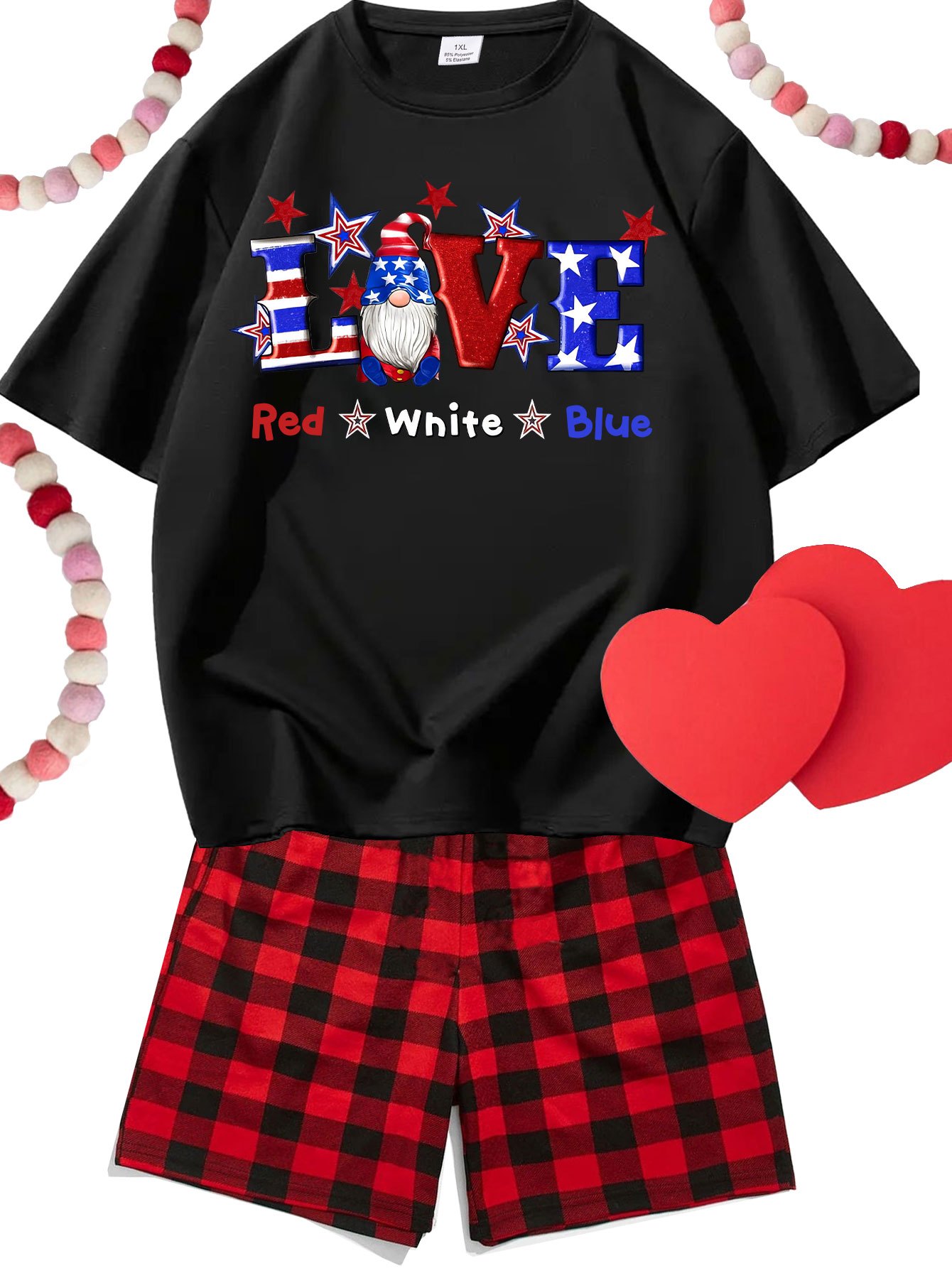 Casual Lounge Set Women s Independence Day Plus Size Flag - Temu Australia