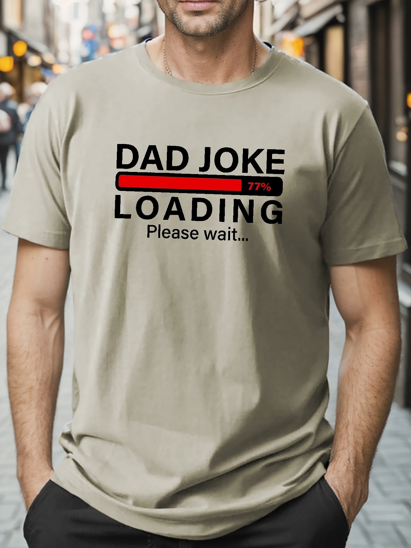 Plus Size Loading Letter Pattern Men's Trendy T shirt Summer - Temu ...