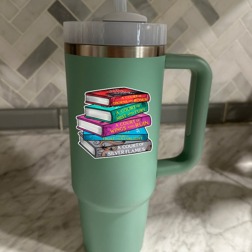 Books Vinyl Sticker Decal Car Stickers Laptop Water Bottle - Temu