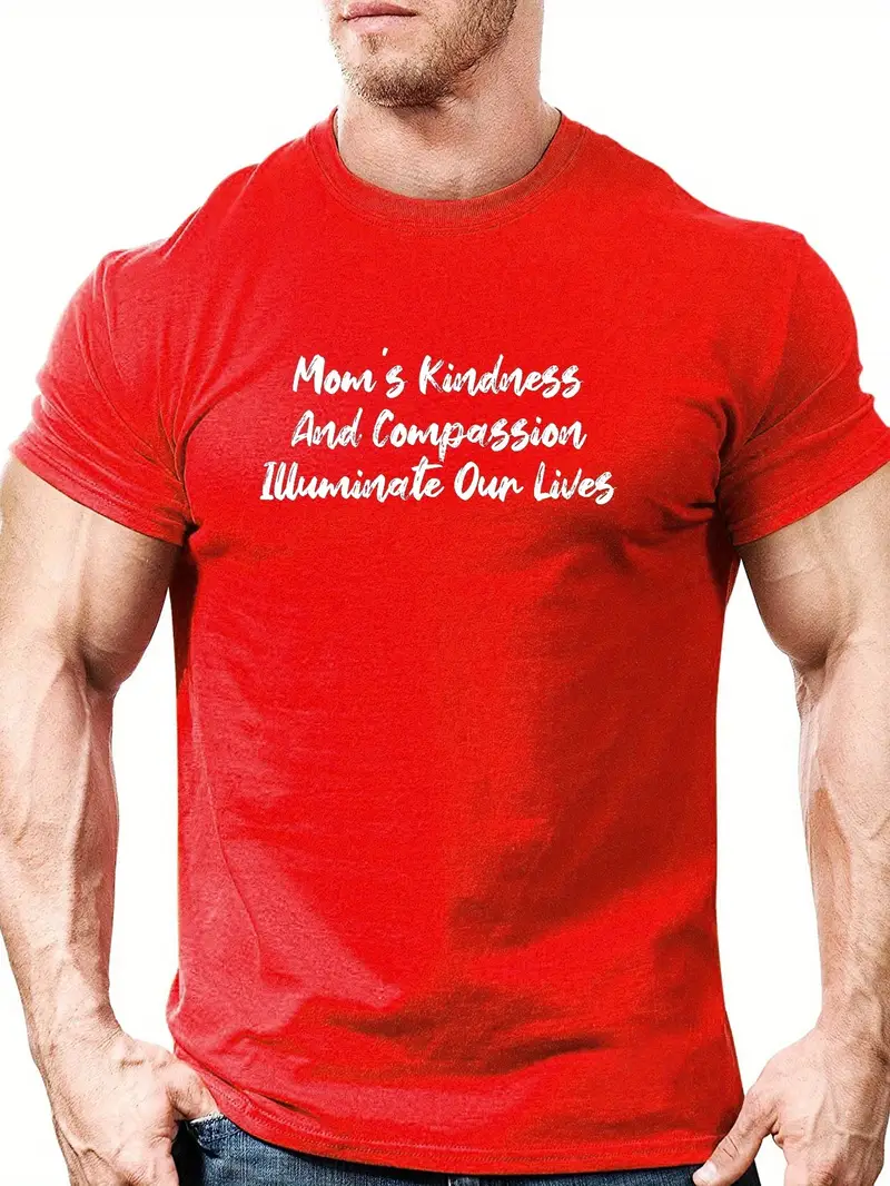 Mom S Kindness Compassion Print T Shirt Tees Men Casual Temu Canada