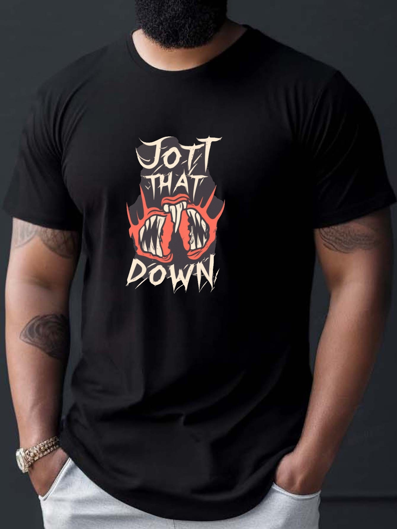 Jot Print T Shirt Tees Men Casual Short Sleeve T shirt - Temu New Zealand
