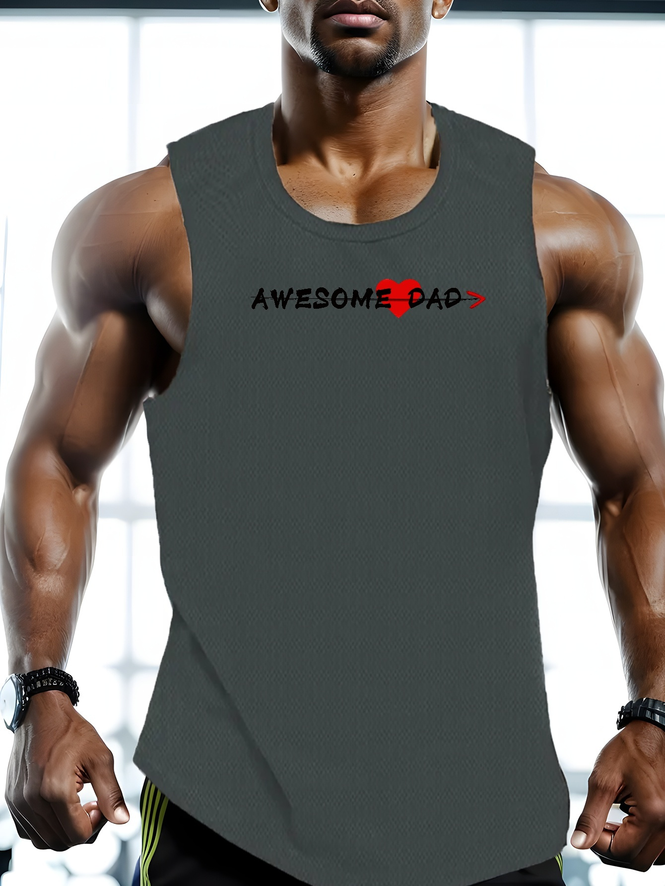 plus size men's casual tank top geometric print breathable - Temu Australia