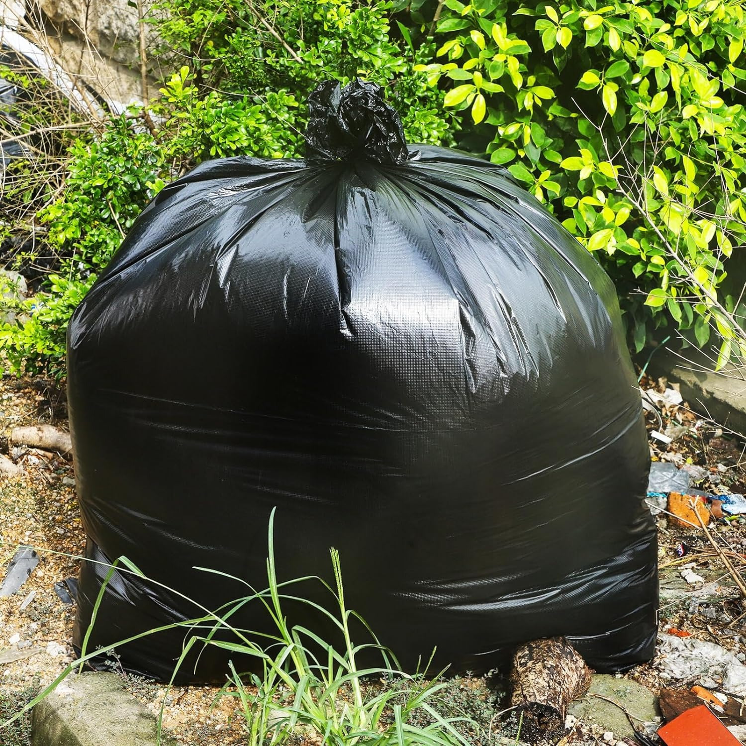 Large black trash bags store