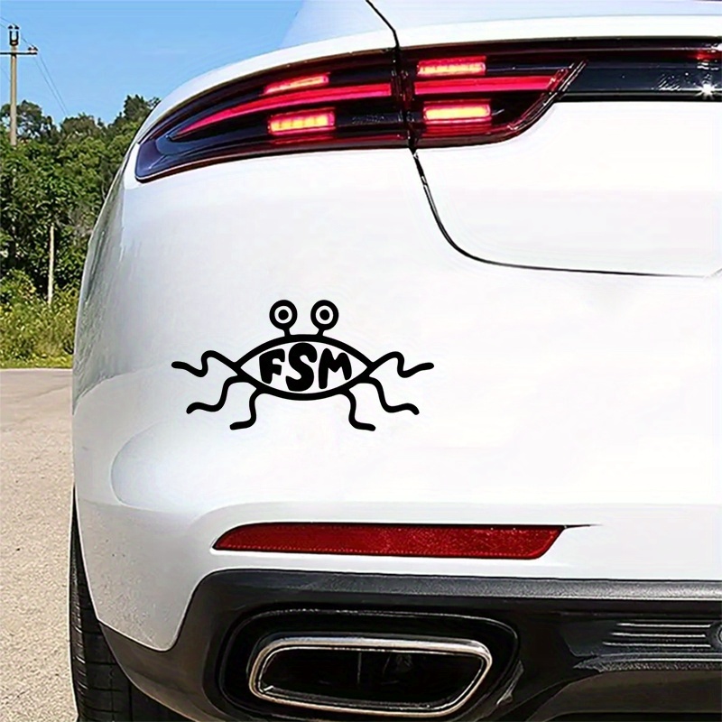 flying spaghetti monster fsm car stickers laptop motorcycle - Temu Canada
