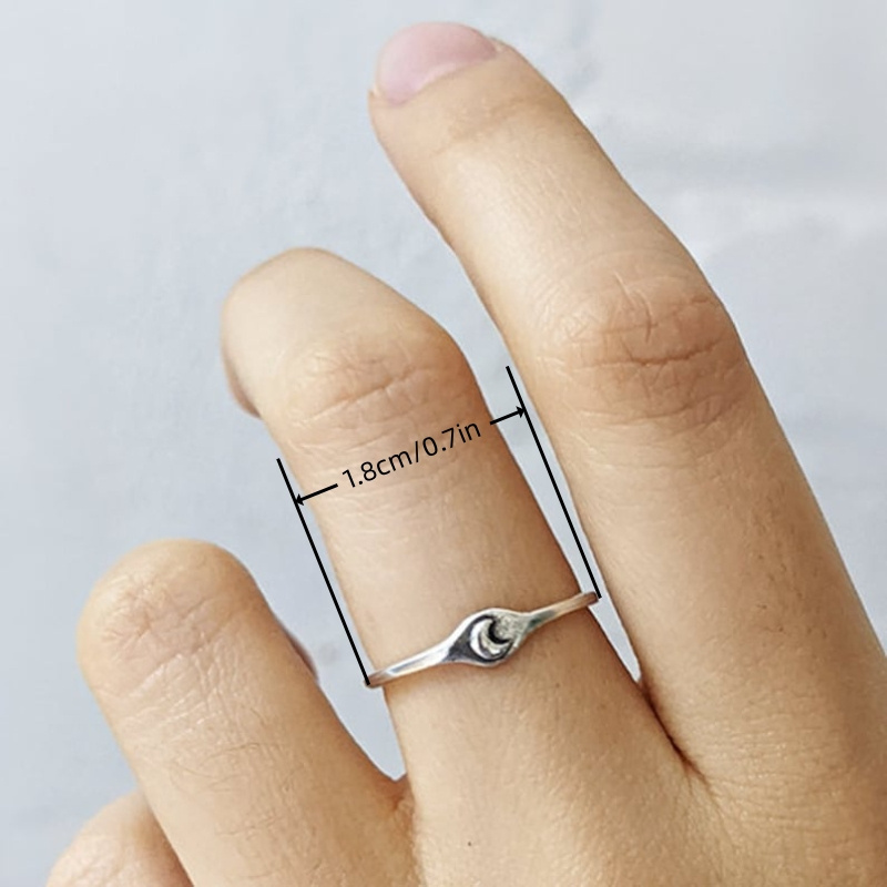 Vintage Style Moon Ladies Ring Exquisite Jewelry Daily Party - Temu ...