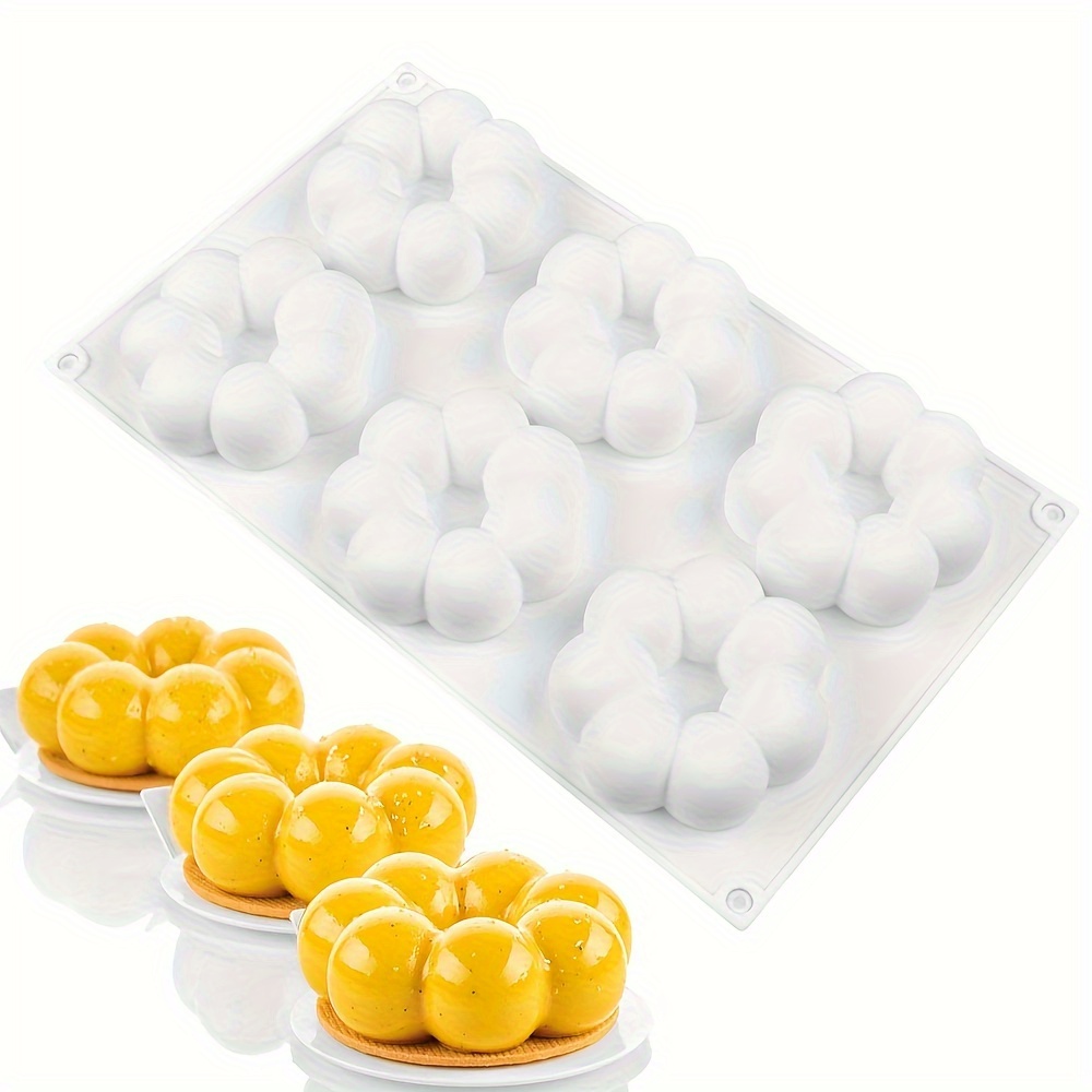 Bubble Donut Shaped Mousse Cake Mold 6 Cavity Chocolate Mold - Temu