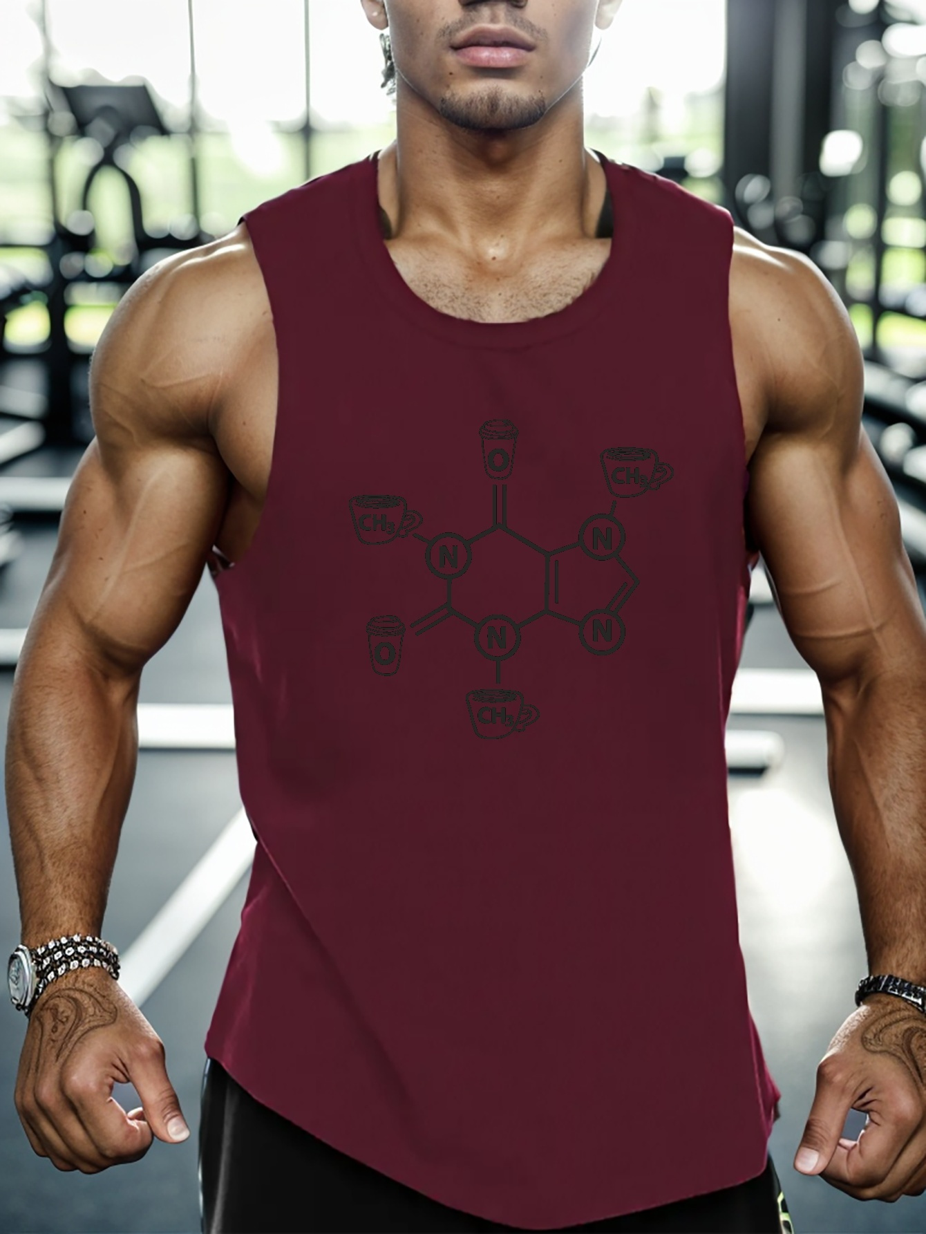 Print Men's Quick Dry Moisture wicking Breathable Tank - Temu Australia