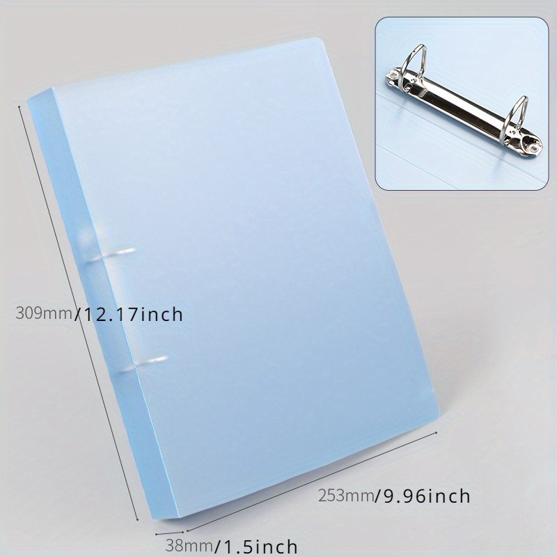 1 Unidade De Pasta Transparente Colorida A4 Com 2 Furos/A42 - Temu