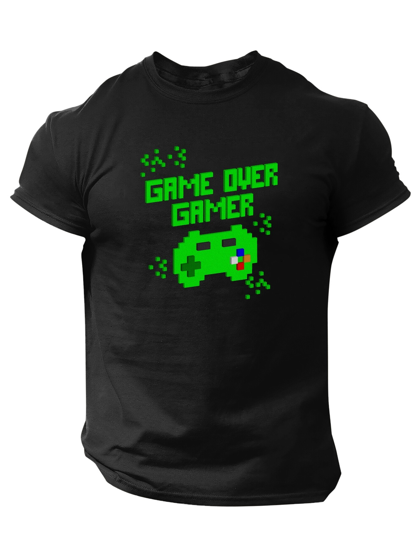 Game Gamer Letter Graphic Print Men's Creative Top Casual - Temu Australia