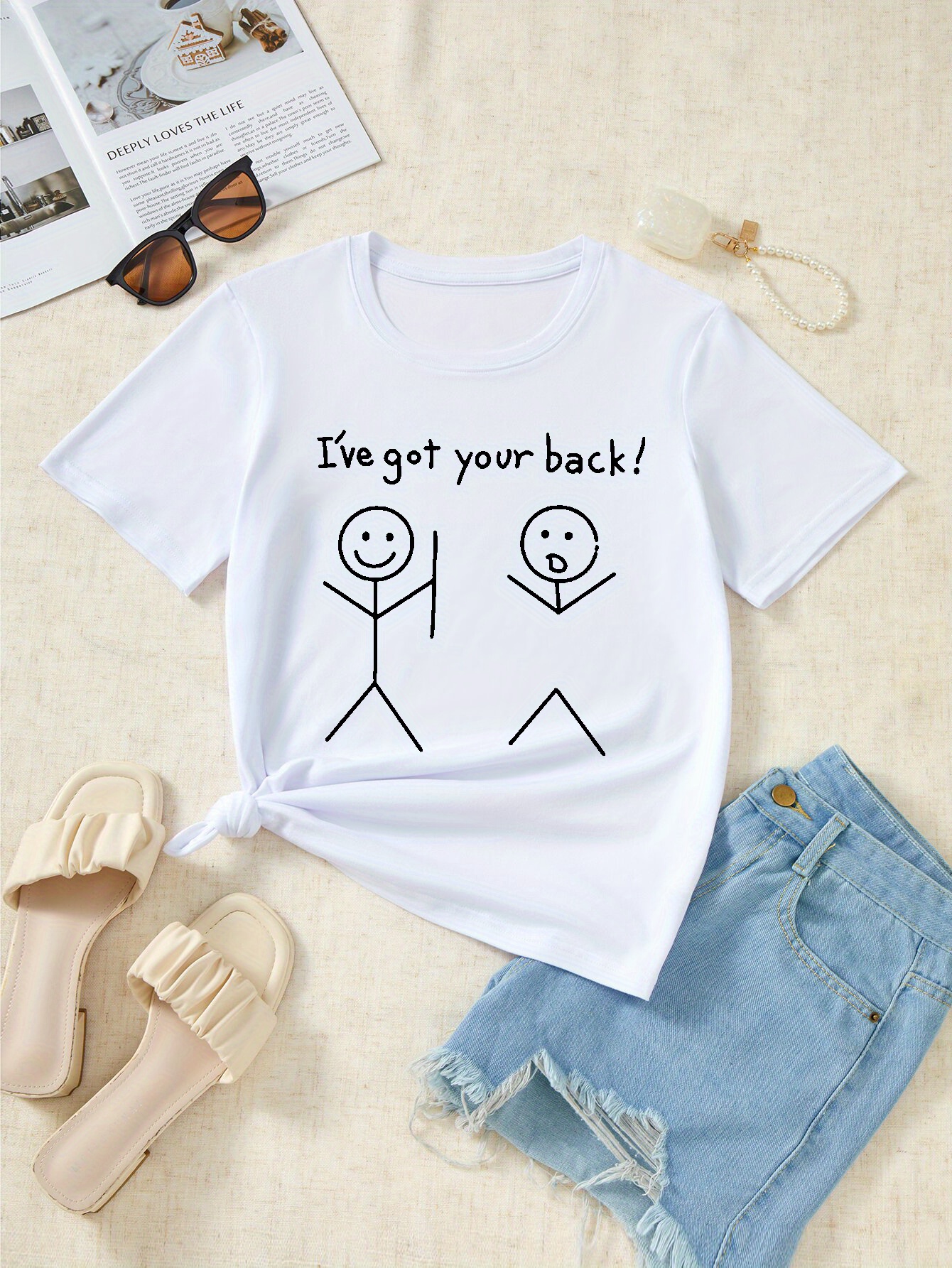 Graphic Letter Print T shirt Casual Crew Neck Short Sleeve - Temu Canada