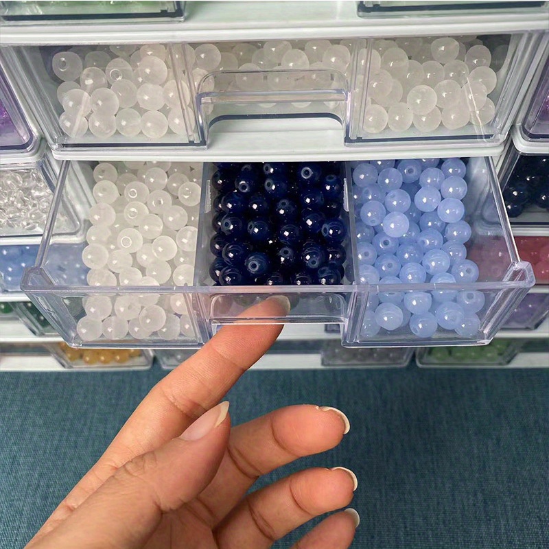 10pcs Stacking Storage Box Container For Beaded Rice Beads Plastic ...