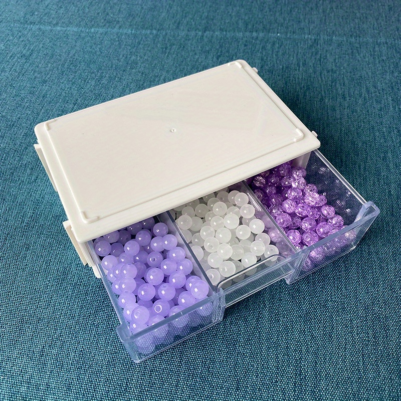 10pcs Stacking Storage Box Container For Beaded Rice Beads Plastic ...