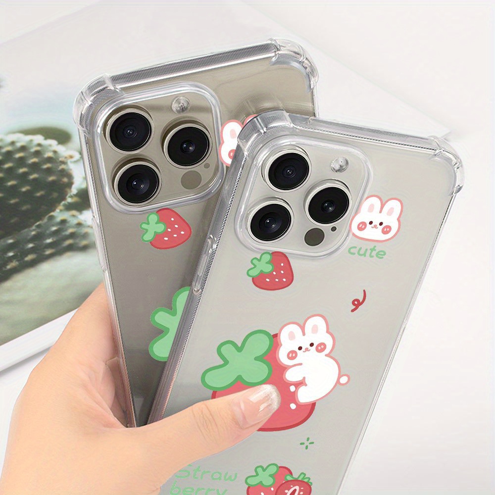 Shockproof Transparent Phone Case Iphone 15 15pro 15promax - Temu Australia