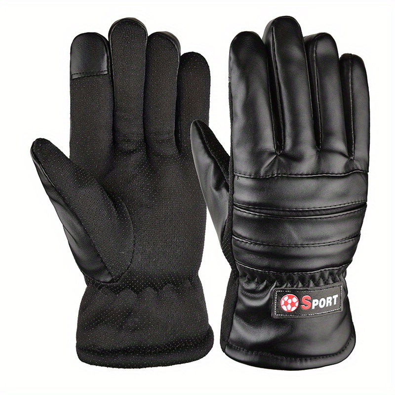 mens touchscreen motorcycle gloves warm windproof anti slip for winter ...
