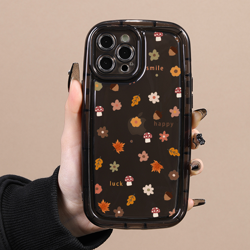 Luxury Shockproof Flower Sticker Phone Case Iphone 11 12 13 - Temu Ireland