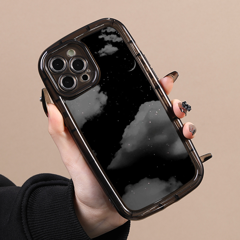 Luxury Shockproof Gray Cloud Pattern Phone Case Iphone - Temu New Zealand