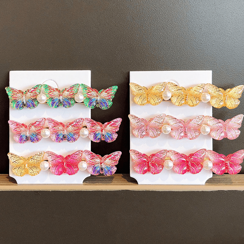 Spring Summer Butterfly Hairpin Hair Clip Headwear Girls - Temu New Zealand
